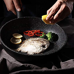 SDGH Saucepan Frying Pan Coating Non-Stick Fry Pan Induction Use Grill Pans Cookware