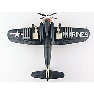 Vought F4U-4 Corsair Fighter Aircraft VMF-323 Death Rattlers USS Sicily (June 1951) "Air Power Series 1/72 Diecast Model by Hobby Master HA8223