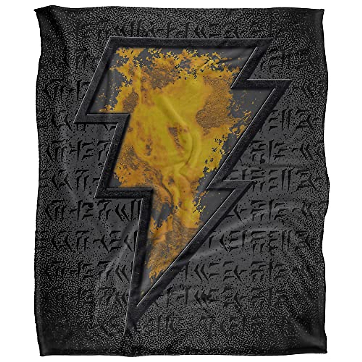 Black Adam Blanket, 50"x60" Black Adam Beveled Bolt Silky Touch Super Soft Throw Blanket