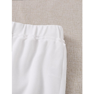 Verdusa Women's 6 Piece Lounge Sets Tracksuit Crop Tank Top and Sweatpants Grey Black White S