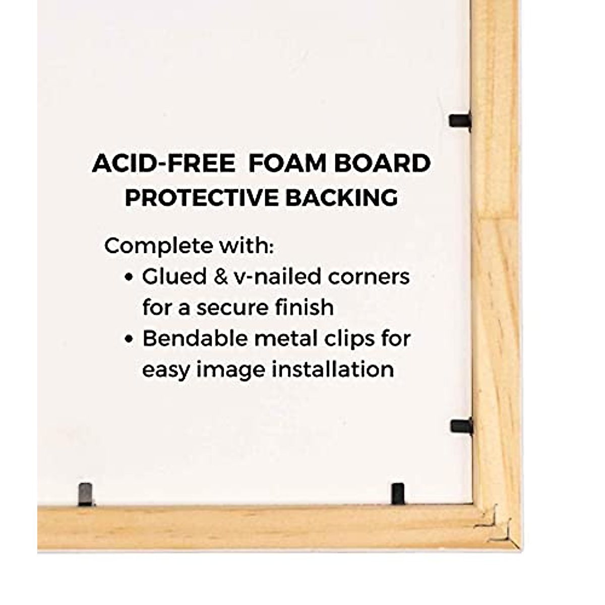 5x11 Frame White Solid Wood Picture Frame Width 1.5 Inches | Interior Frame Depth 0.5 Inches | Whitcomb Rustic Photo Frame Complete with UV Acrylic, Foam Board Backing & Hanging Hardware