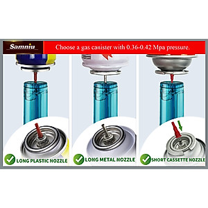 Samniu 4 Pack of Torch Lighter, Jet Flame, Butane gas, Mini Refillable Windproof Lighters, for candle, fireplace, grill (Gas not Included)