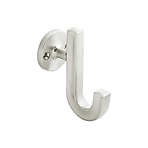 Hickory Hardware H077888SN-5B Woodward Collection Hook 1-1/8 Inch Center to Center Satin Nickel Finish (5-Pack)