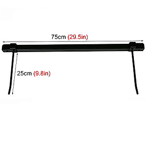 Ccsh Simple Black Yoga Mat Holder Wall Mount, Large Capacity Hanging Storage Space Saver Yoga Mat Storage Rack for Gym Studio, Easy to Install (Size : Large)