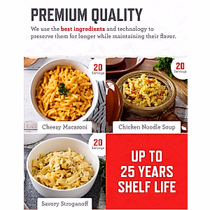 READYWISE - Entrée Box Kit, 60 Servings, 3 Box Kit, Freeze Dried Food, MRE, Emergency Kit, for Hiking, Camping Essentials, Hurricane Preparedness Items, & Food Storage, 25-Year Shelf Life