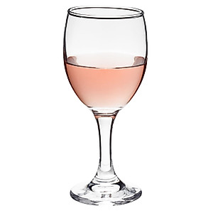 Juvale Stemmed Wine Glasses, Set of 4 for Housewarming Gift, Anniversary, Wedding (4.5 oz)