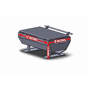 Hibachi Grill Metal Portable Fire Pit, Outdoor Fire Pit, Backyard Fire Pit Bowl, Stainless Steel Charcoal Grill Kebab BBQ Portable Grill