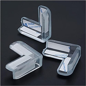 Edge Corner Protectors,Furniture Angle Brace,Furniture Three Sides Full Encase Corner Guard,Upholstery, footrest protector,Hardware Decorative Hinge 20x Table Corner Protector Child Safety L-Shaped Ta