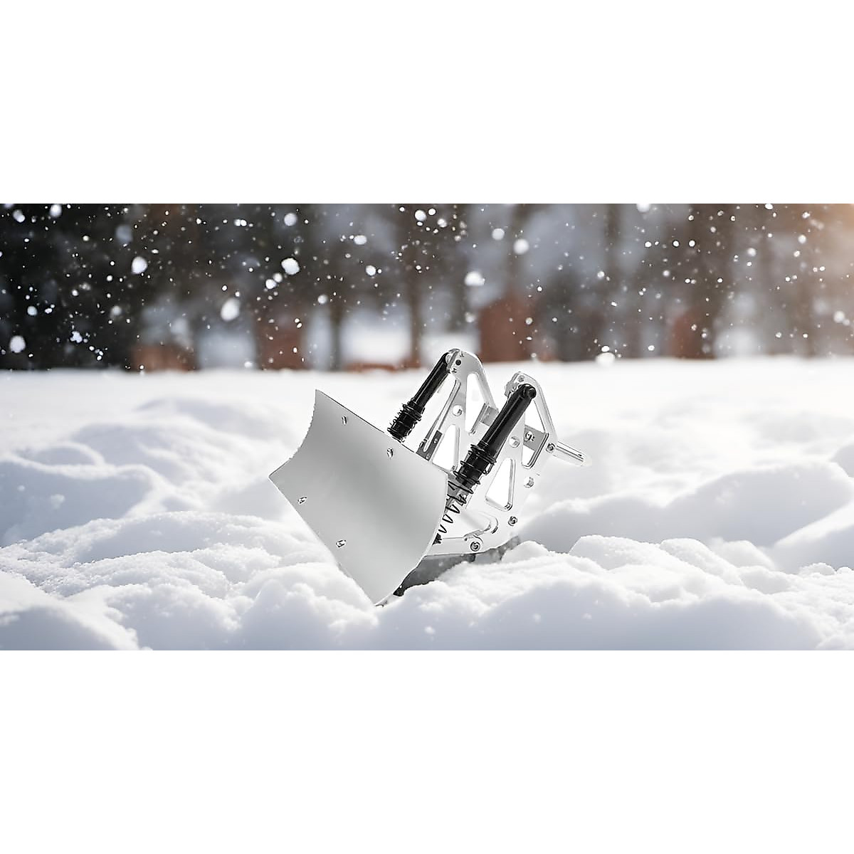 RCLIONS RC Model Car Snowplow Snow Shovel Remote Control for Axial SCX10 90046/90047 TRX4 D90 Redcat gen8 1/10th RC Crawler Car