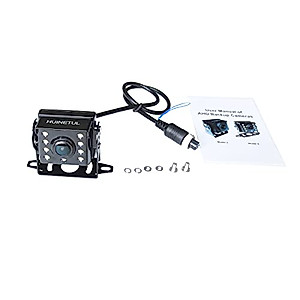 12V AHD 720P 4 Pin Truck Reverse Rear View Backup Camera Wired Waterproof Front Side Rear View Reversing Camera with 8 LED for Truck Bus Pickup Trailer