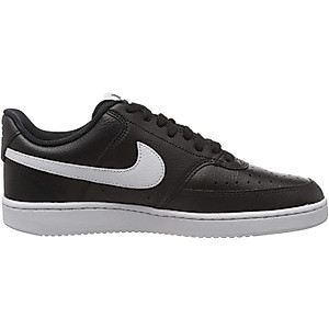 Nike Men's Court Vision Low Sneaker, Black/White-Photon Dust, 8.5