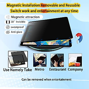 USICOOR for iPad Air 5 4 10.9 inch pro 11 inch Removable Magnetic Privacy Screen Protector Removable and Reusable Removable Magnetic privacy screen protector compatible with iPad Air 4 10.9″ &