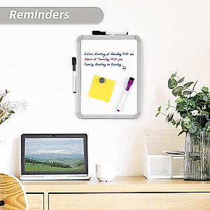 VUSIGN Small Dry Erase Whiteboard, 8.5 x 11 Inches White Board for Kids, Students, Fridge, Locker, Mini Dry Erase Board