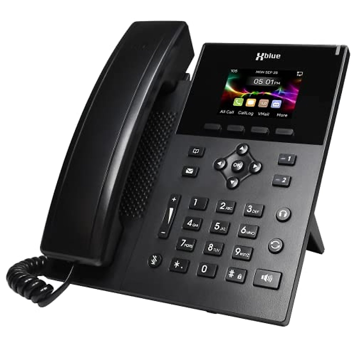 XBLUE QB2 System Bundle with 8 IP5g IP Phones Including Auto Attendant, Voicemail, Cell & Remote Phone Extensions & Call Recording
