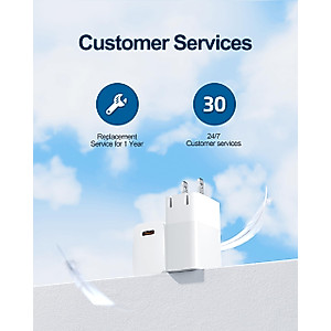 20W Fast Charger Fit for AirPods Pro 1 2 3 Gen, Fit for AirPods Max A2096, Fit for AirPods 1st/2nd/3rd Generation and 6.6Ft Charging Cable Wall Block Power Cord Adapter