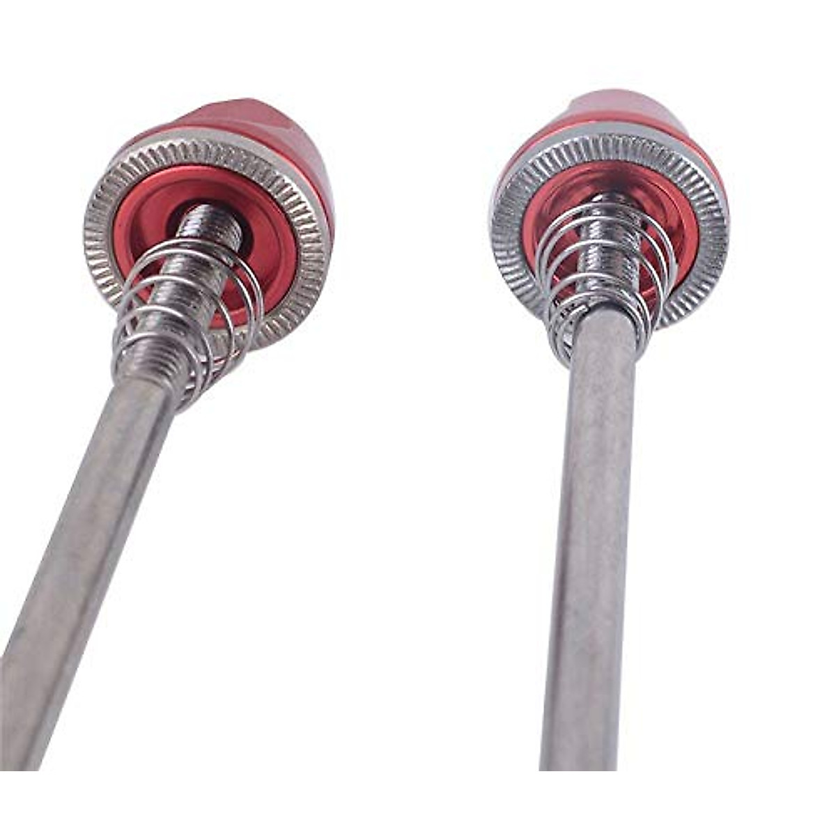 Zsling 1 Pair Bicycle Skewers Ultralight Quick Release Skewers Front Rear Set 110/135 mm for MTB Road Bike Red