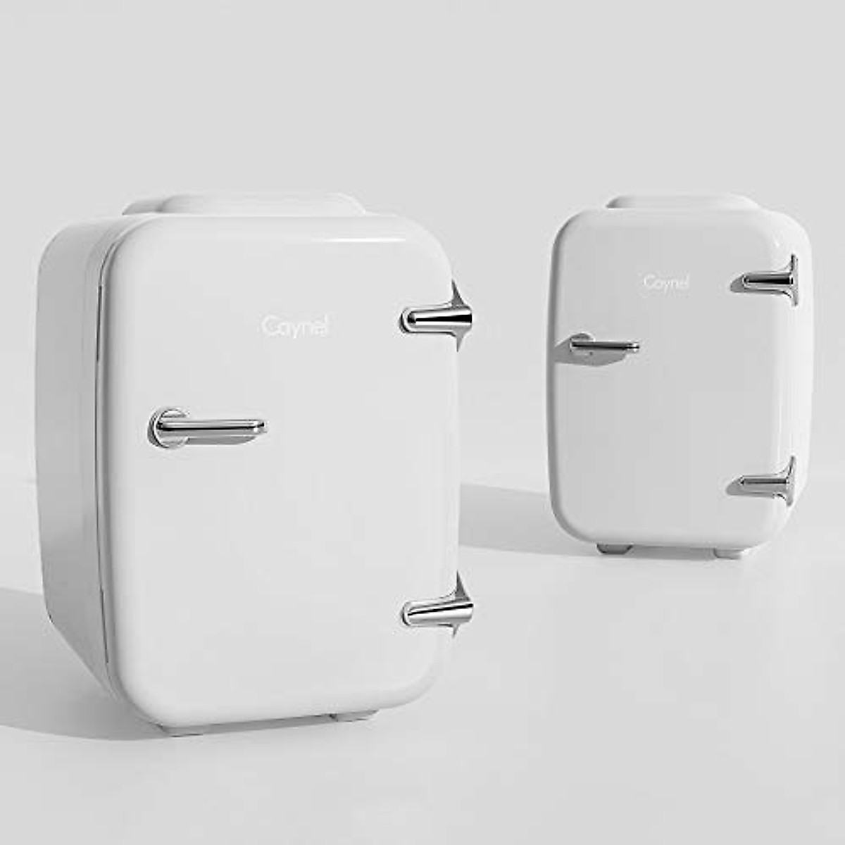 CAYNEL Mini Fridge Cooler and Warmer, (4Liter / 6Can) Portable Compact Personal Fridge, AC/DC Thermoelectric System, 100% Freon-Free Eco Friendly for Home, Office and Car