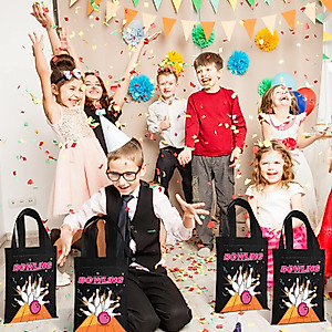 Kajaia 24 Pcs Bowling Party Favor Bags Bowling Goodie Bags Reusable Non Woven Bowling Gift Bags with Handles Bowling Party Decor Bowling Birthday Party Supplies(Cute Style)