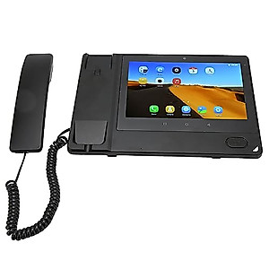 VOIP Video Phone for Android, Business Phone System Smart Video IP Phone, Support Android Phone, 2GB+16GB, Bluetooth, WiFi, 8 Screen Landline Telephone with SIM Card