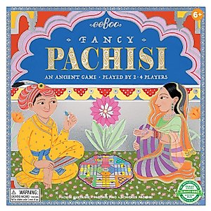 eeBoo: Fancy Pachisi Board Game, Develops Counting and Patience Skills for Children, an Ancient Game, for 2 to 4 Players, Perfect for Ages 6 and up