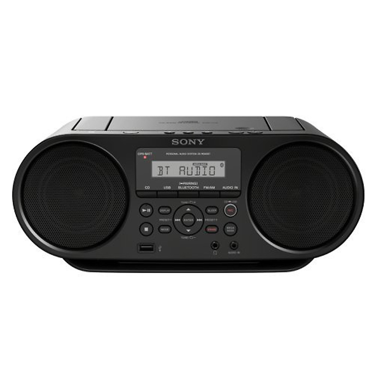 Sony ZSRS60BT CD Boombox with Bluetooth and NFC (Black)