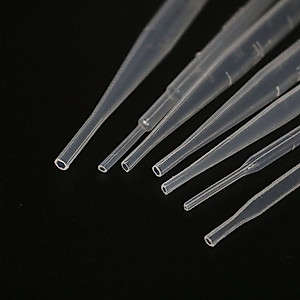 Yesallwas Plastic pippets Dropper 3ml 100Pcs, Pipette Dropper for Lab Measuring and distributing Liquid