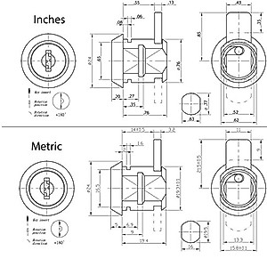 FJM Security FJM-3756-KA Deadbolt Keyed Alike Clip Lock with Chrome Finish, Keyed Alike