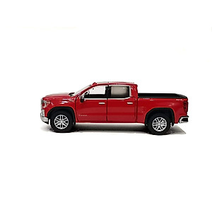 2019 Sierra 1500 SLT Crew Cab Pickup Truck Red 1/24-1/27 Diecast Model Car by Motormax 79361