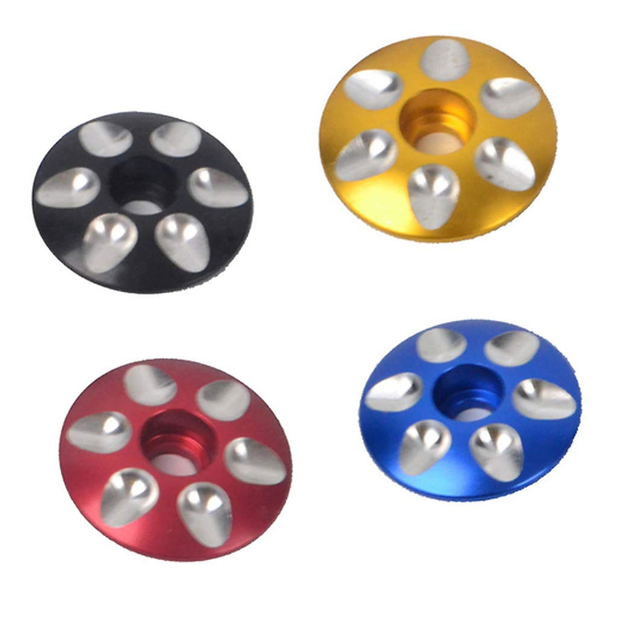 DYNWAVE 1 Pair Universal Stem Headset Covers Mountain Road Bike Fixed Gear 1/8 inch (28.6mm) - Light Weight and Durability, Black