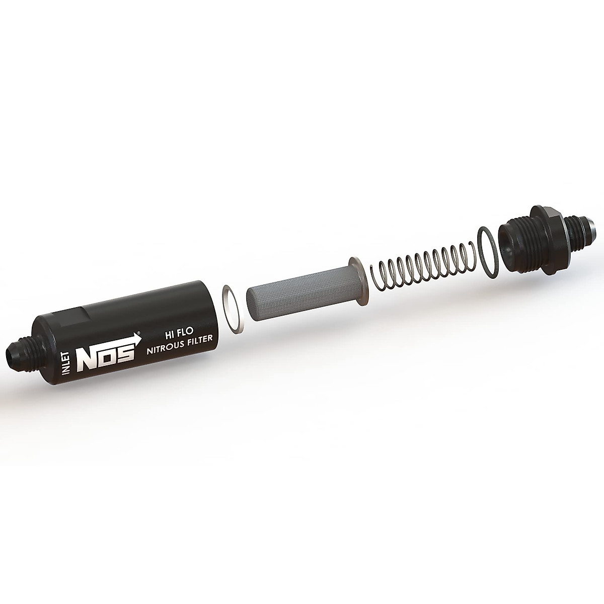 NOS 6An, Hi-Flo Nitrous Filter, Black