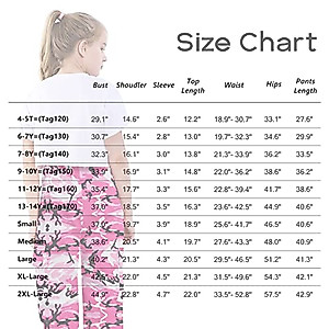 SANGTREE Girls Clothes 2 Piece Set, White Short Sleeve Crop Tops + Purple Camo Cargo Jogger Pants Clothes, 7-8 Years = Tag 140