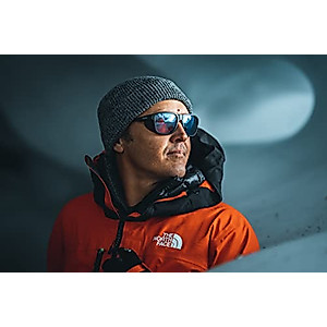 SMITH Embark Sunglasses – Performance Sports Sunglasses with Removable Side Shields for Skiing, Snowboarding & More – For Men & Women – Matte Black + Copper Blue Mirror ChromaPop Photochromic Lenses