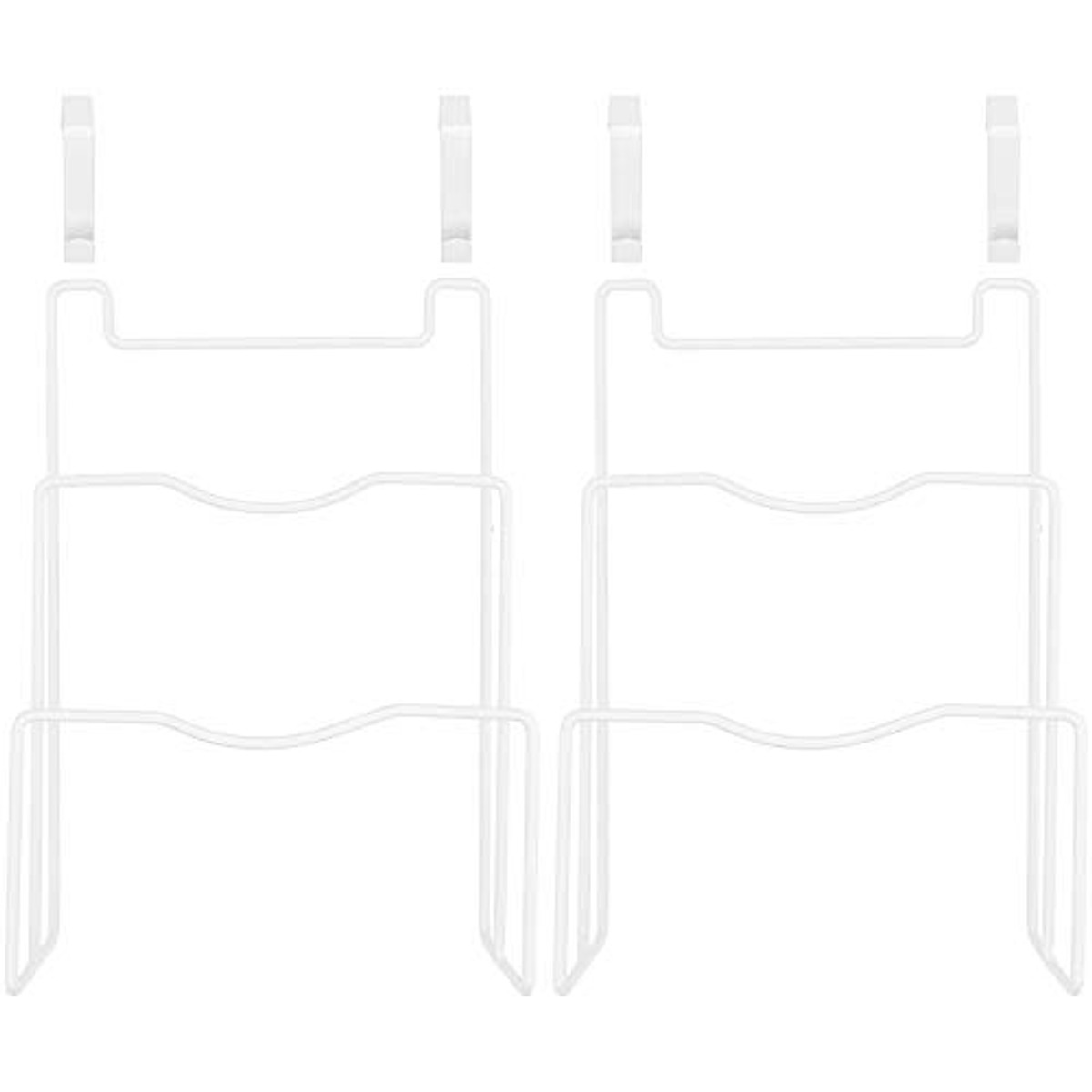 Pot & Pan Lid Hanging Organizer Rack, Set of 2, White - Southern Homewares - Kitchen and Pantry Storage Hanger