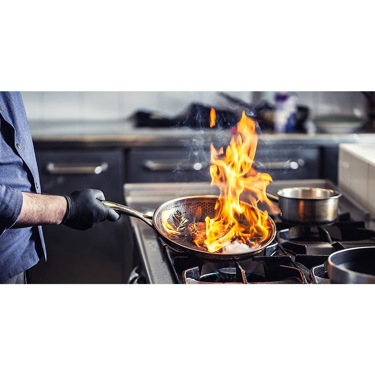 Black Cube Quick Release Cookware Wok with Helper Handle, 12.5-Inch/2.5 Quart …