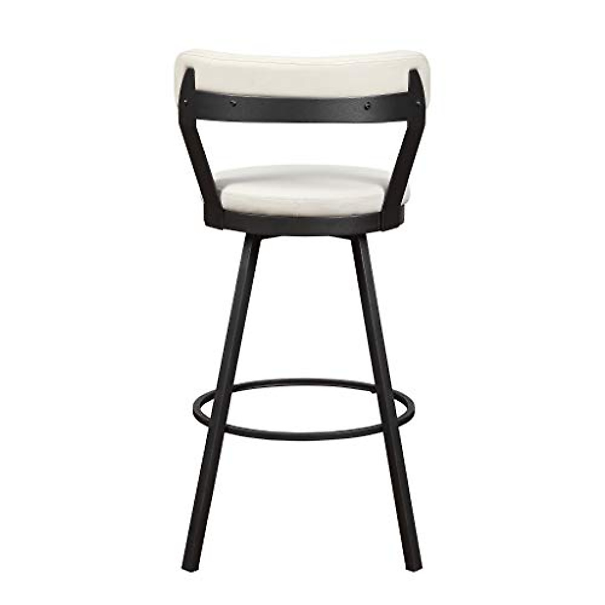Homelegance Appert Swivel Pub Height Chair (Set of 2), 30 in SH, White