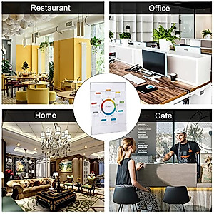 Acrylic Sign Holder 8.5 x 11, Clear Acrylic Sign Holder with 3M Tape, No Drilling Acrylic Wall Frame for Office, Home, Store, Restaurant(3 Pack)