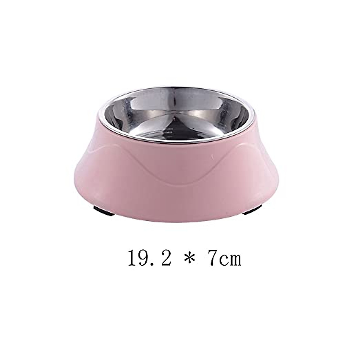FUUIE Bowls for Food and Water Stainless Steel Pet Bowl Plastic Flower Dog Bowl Cat Food Double Water Bowl Feeder Puppy Pet Supplies (Color : Blue)