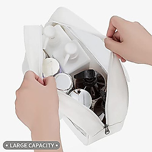 Toiletry Bag for Women Clear Travel Toiletry Bag Travel Makeup Bag Hanging Toiletry Bag for Men Toiletry Bags for Traveling Women Travel Bag for Toiletries Transparent Set(white)