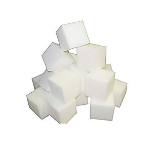 FoamRush Foam Pit Blocks/Cubes 10 pcs (White) 5"x5"x5" Pit Foam Blocks/Cubes for Skateboard Parks, Gymnastics Companies, and Trampoline Arenas