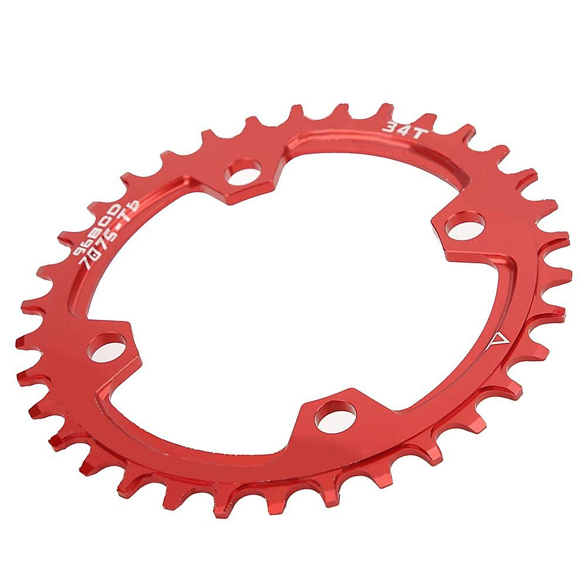 Bike Chainring,96BCD Bike Narrow Wide Round Chainring Repair Single Chain Ring for Mountain ycle (34T)