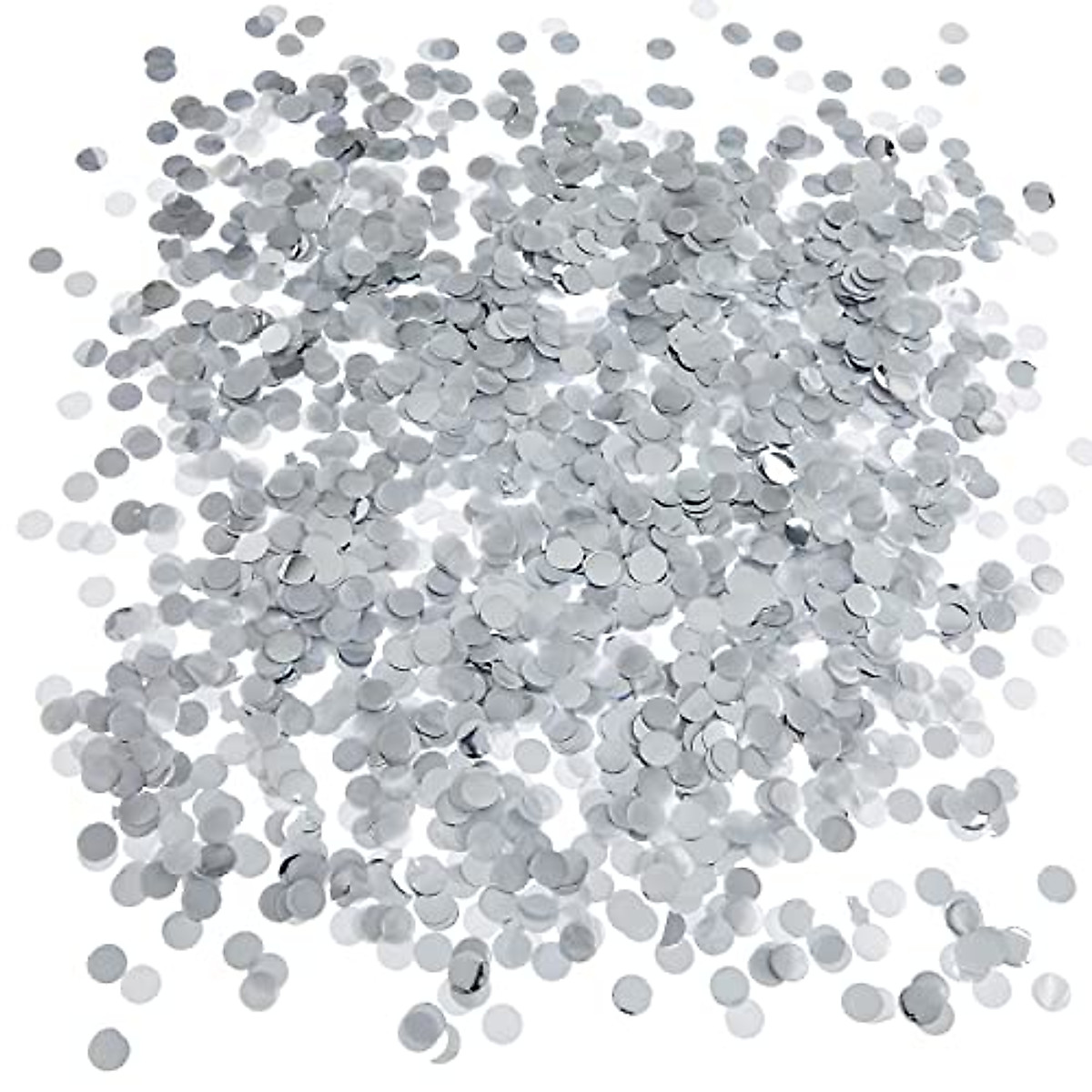 20 Pack Silver Foil Confetti Party Shakers for Wedding Reception, Engagement, Bulk Set (White, 1.5 x 4.3 In)