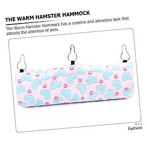 balacoo 2pcs Pets Ferret Comfortable Chinchilla Winter Pet House Squirrel Hamster Cage Nest Pink with for Glider Bird Grey Accessories Sleeping Pig Tunnel Guinea Hideaway Animal Small