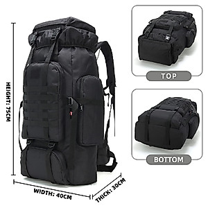 70L Camping Hiking Backpack Tactical Backpack Military Molle Rucksack Backpack for Outdoor