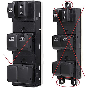Obaee Driver Side Power Master Window Control Switch Button Compatible with 2007-2012 Nissan Altima Replace 25401-ZN50B, 25401-ZN50C