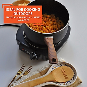 IMUSA USA GAU-80305 Electric Single Burner 1100-Watts, Black