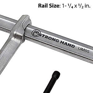 Strong Hand Tools UM125-C3 Regular Duty Bar Clamp, 12-1/2" Capcaity, 2400 LBS Clamping Pressure, 5-1/2" Throat Depth