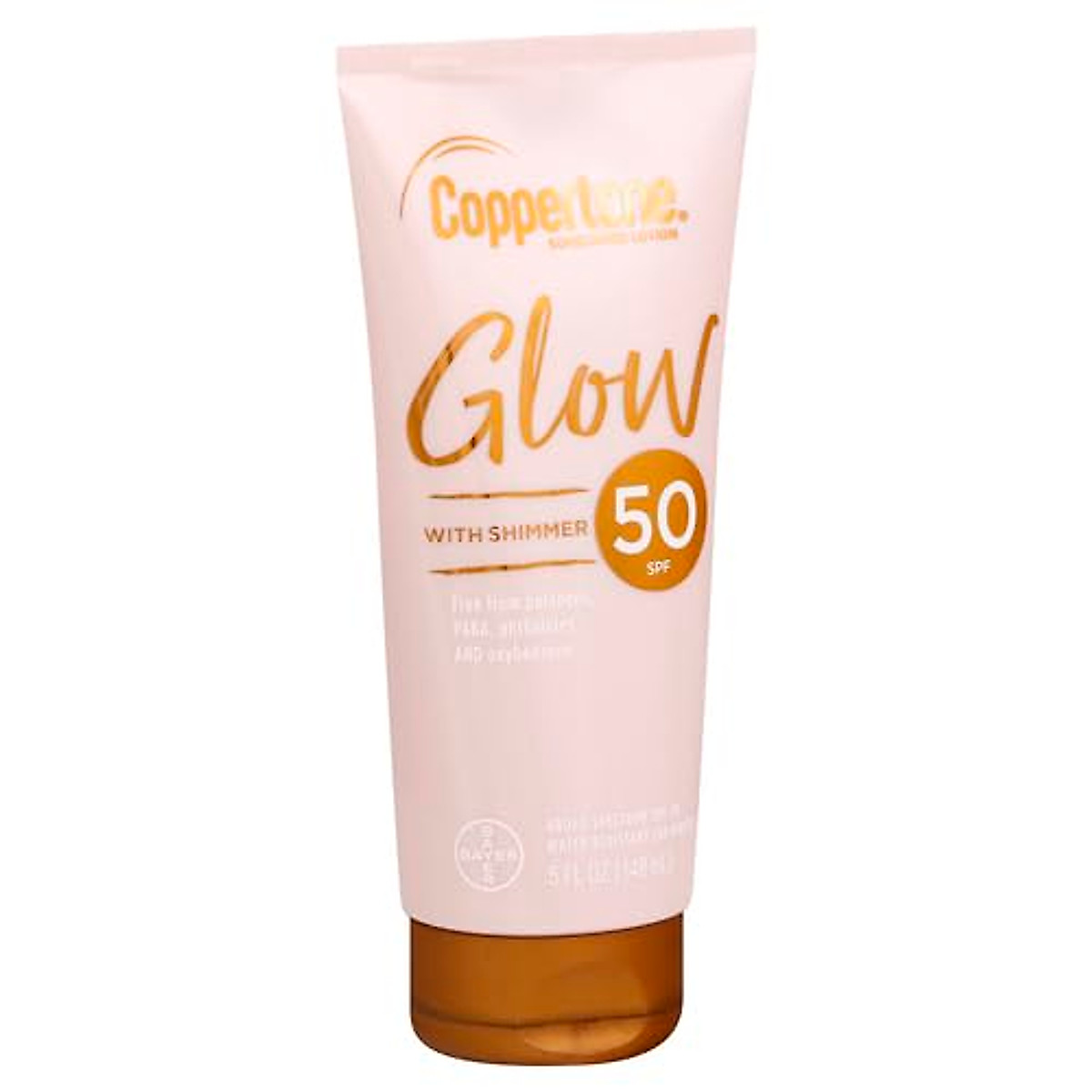 Coppertone Glow with Shimmer Sunscreen Lotion, Broad Spectrum SPF 50 Sunscreen, 5 Fl Oz