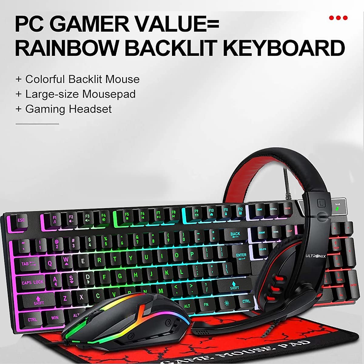 Gaming 800 G3 Computer Desktop PC, Intel Core i7-7700, 32GB RAM, 1TB M.2 SSD (Super Fast Computer), 2TB HDD, GT1030 2GB Graphic KB & M, WiFi, Windows 10 Pro (Renewed)