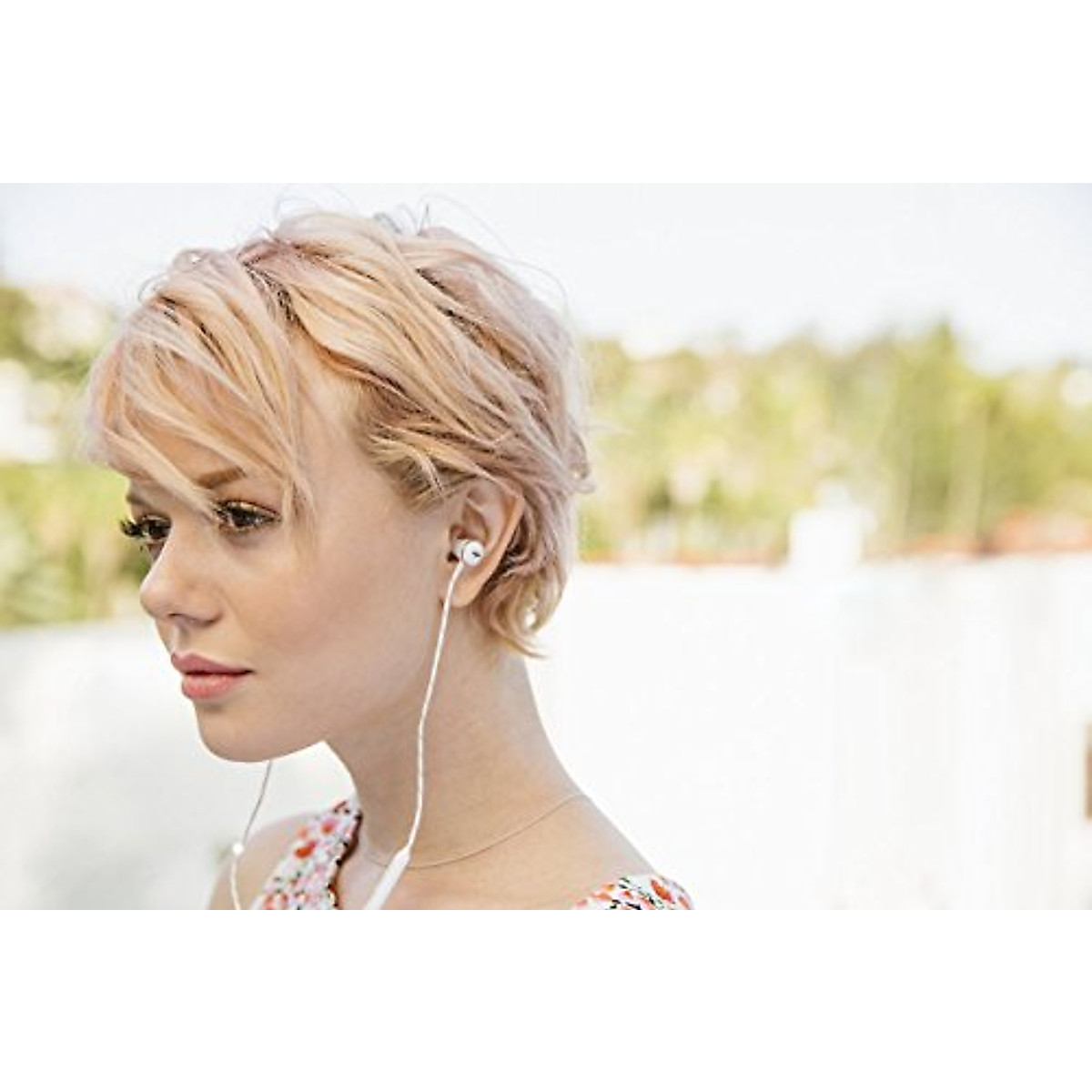 House of Marley Nesta Headphones Noise Cancelling Earbuds with a Microphone, Rose Gold