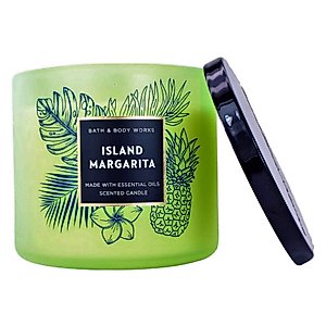 White Barn Bath and Body Works Island Margarita 3 Wick Scented Candle 14.5 Ounce